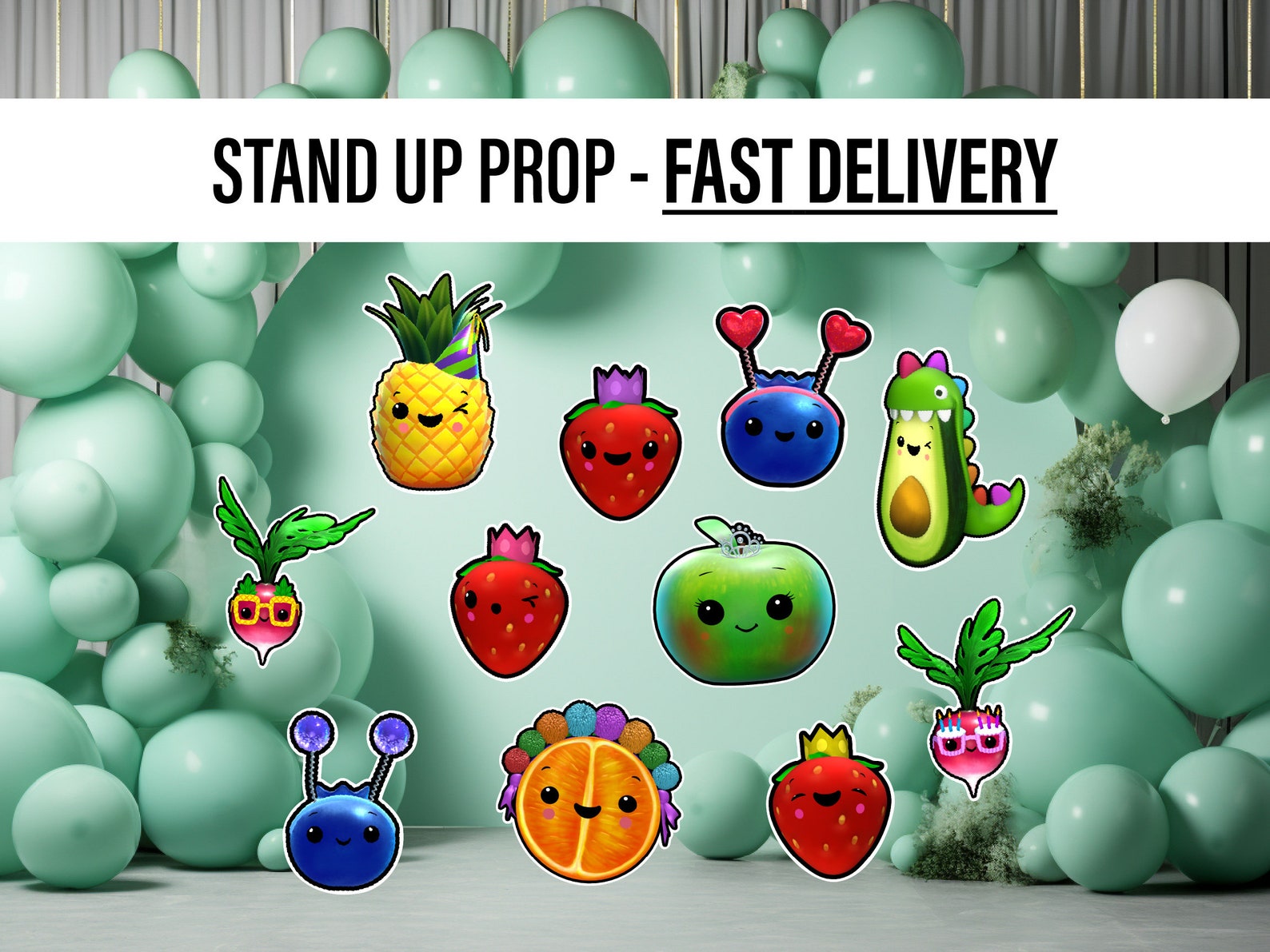 Hey Bear Cutouts, Cute Fruit and Veggies Decor, Sensory Centerpieces ...