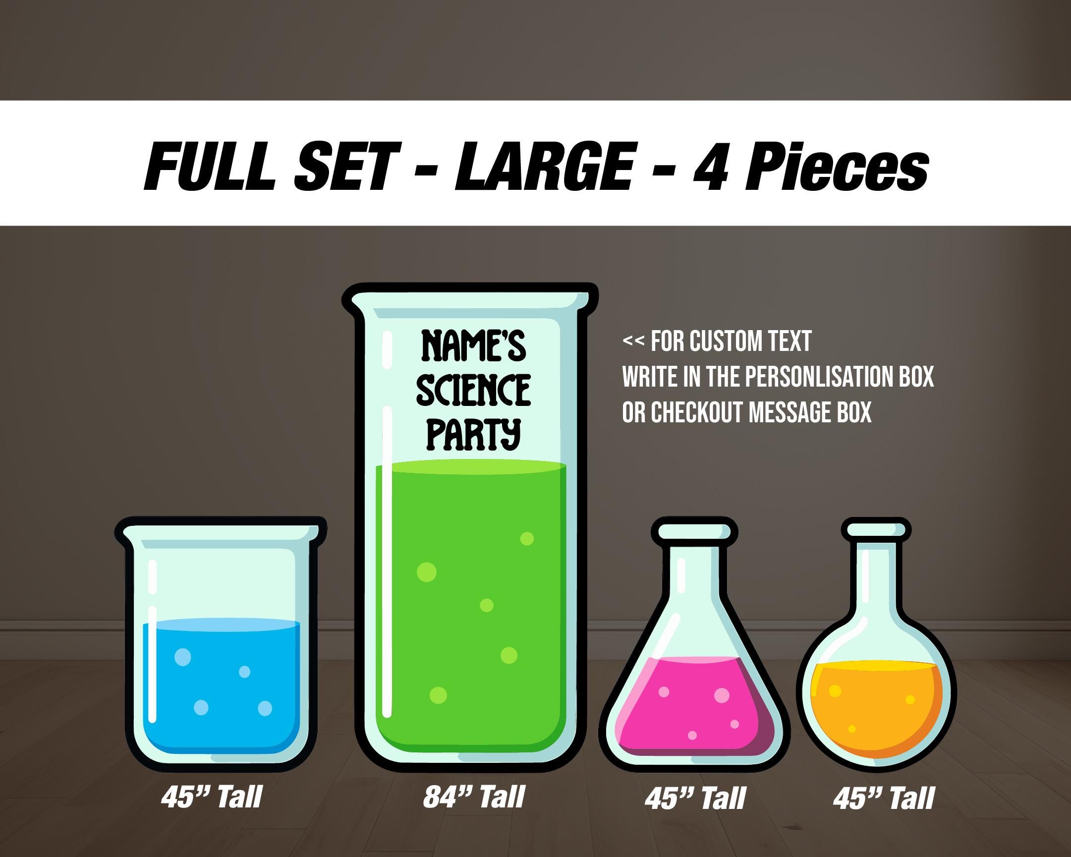Science Lab Party Backdrop Props Mad Scientist Party Decorations STEM ...
