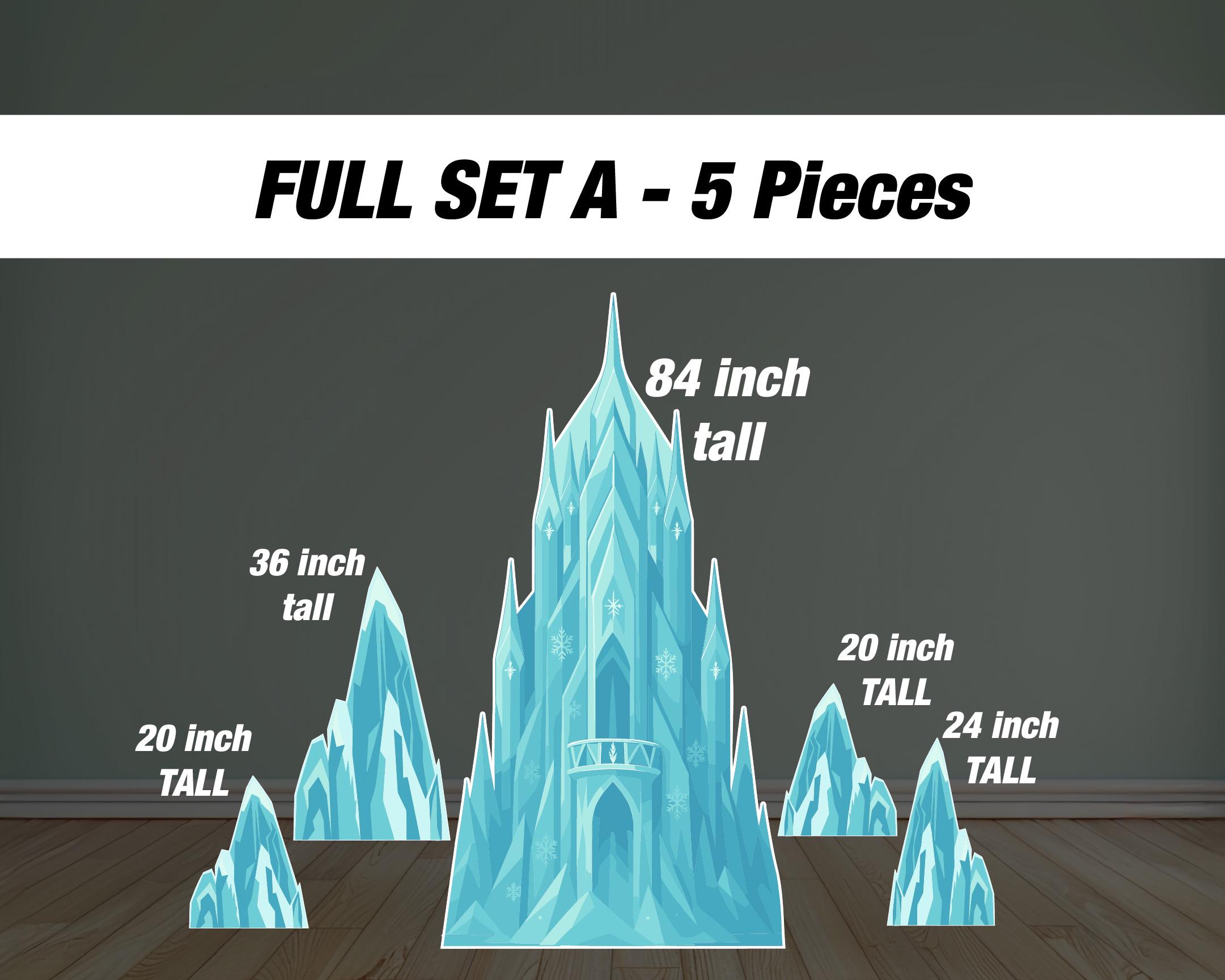 Frozen Castle Cutout Decoration Party Props Centerpieces, Iceberg, Ice ...