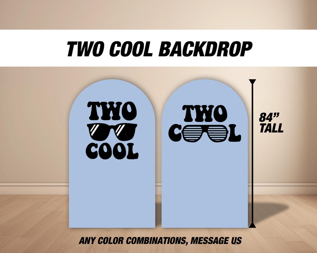 TWO COOL Shades Backdrop Props, One Happy Dude, One Cool Dude Birthday ...