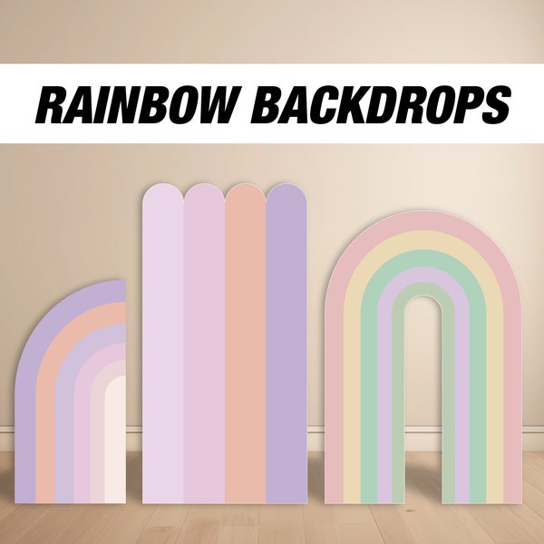 Rainbow Backdrop - Etsy