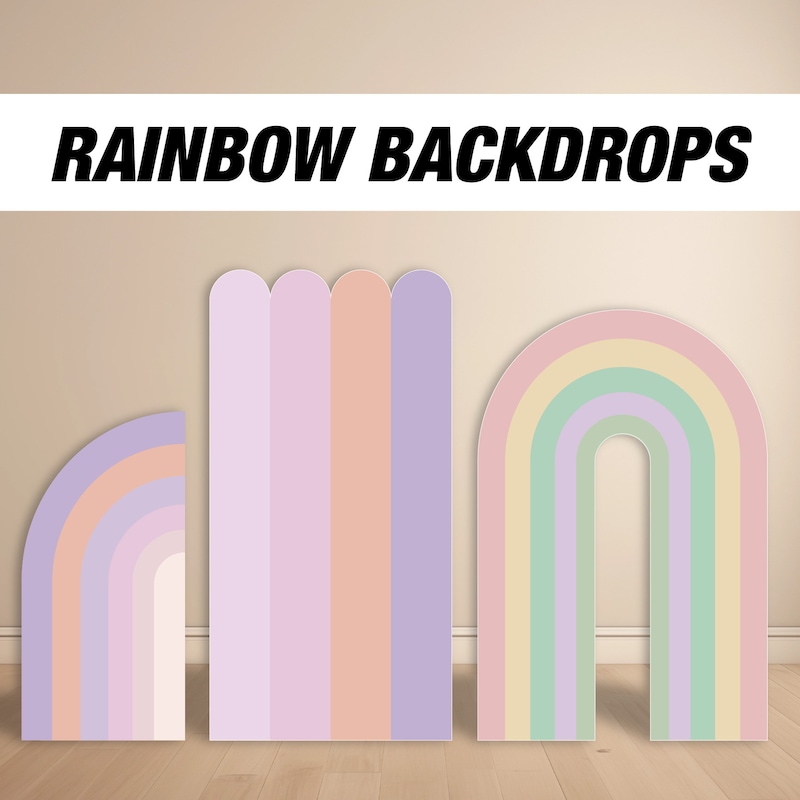 Rainbow Backdrop - Etsy