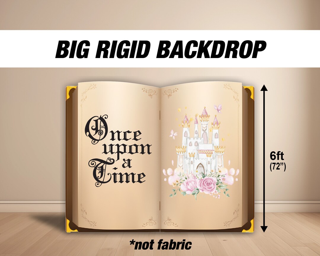 Once Upon a Time Backdrop Princess Birthday Party Fairytale Babyshower ...