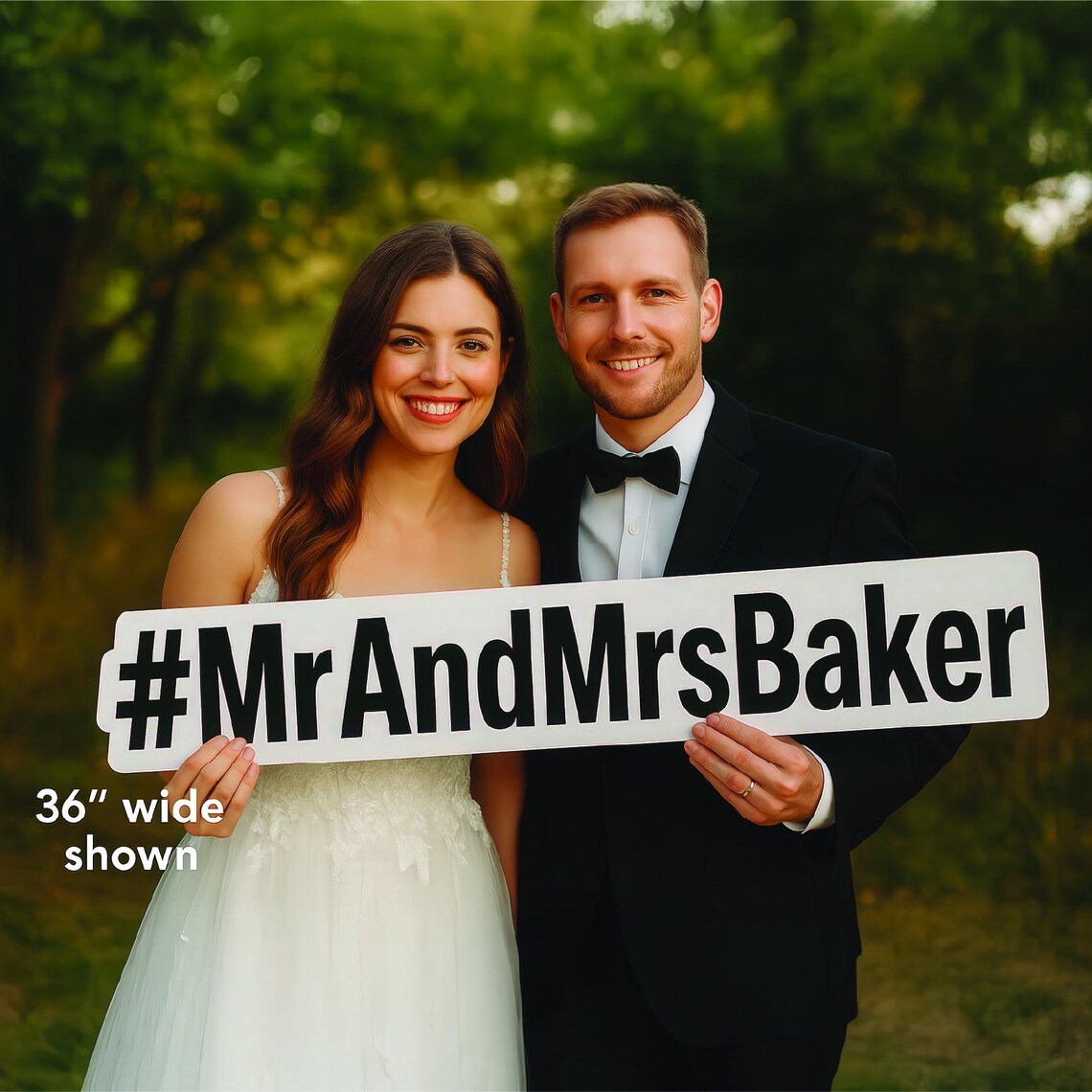 Hashtag Wedding Sign Custom, Photo Booth Prop, Party Prop, Social Media ...