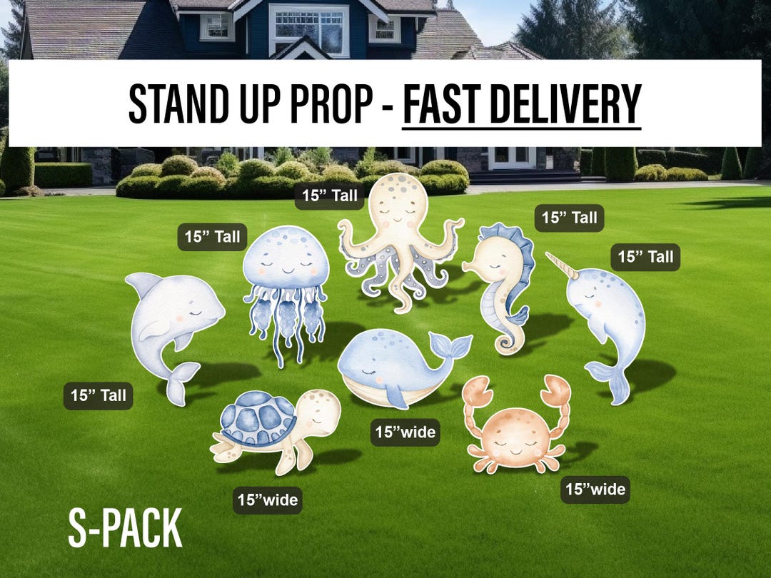 Under the Sea Cutouts Ocean Cutouts Cute Sea Watercolor Cutouts ...