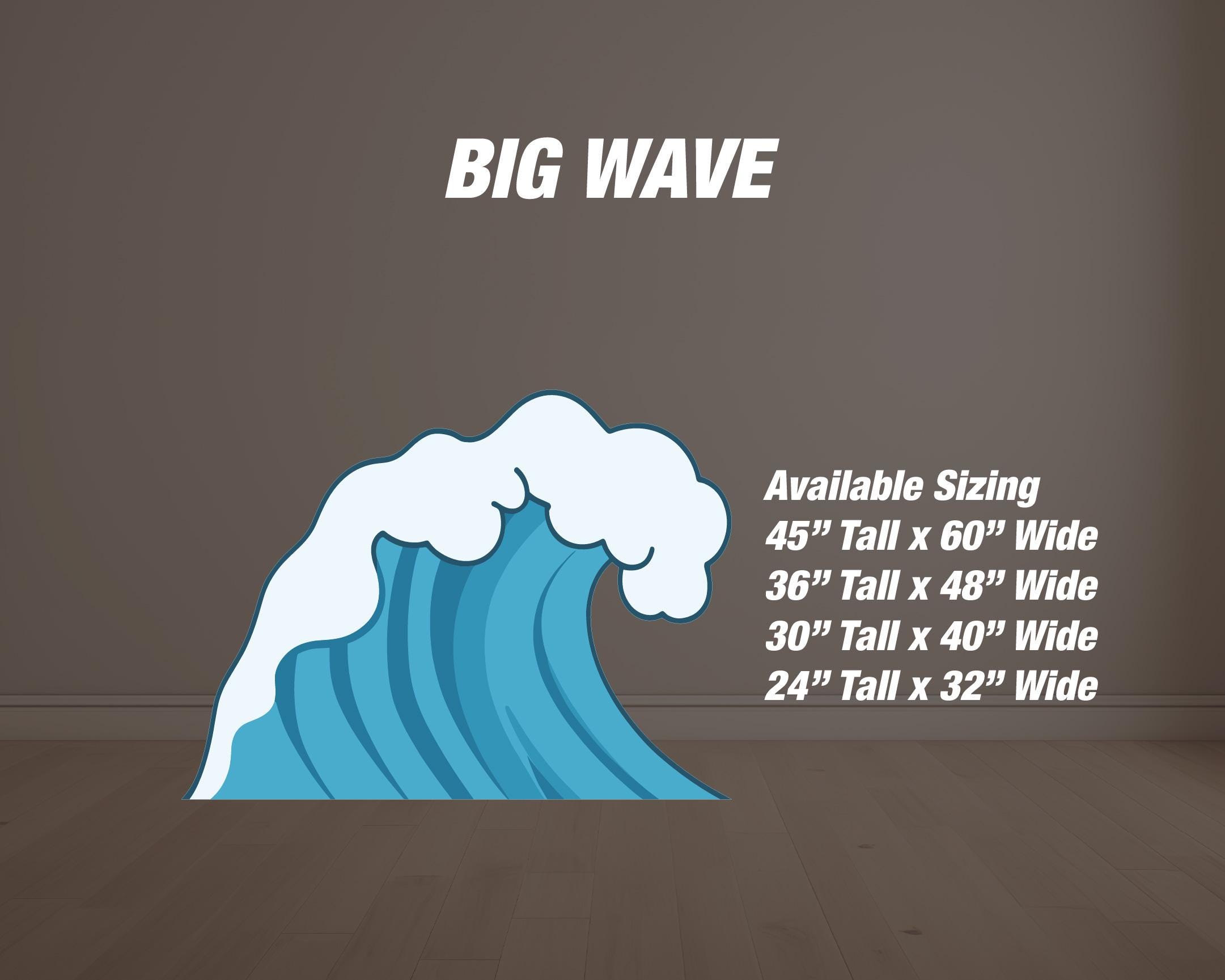 The BIG ONE Big Wave Props Beach Party Surf Party Themed Panel Backdrop ...