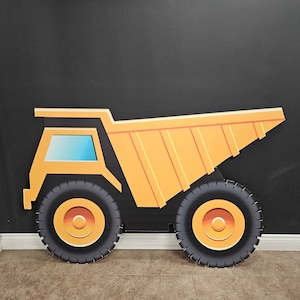 Big Truck Cutout Decor, Construction Themed Photo Prop, Birthday Party ...