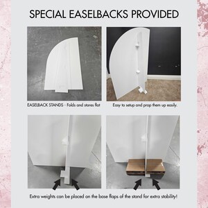 Blank Panel RECTANGLE Backdrop Pastel Backdrops With Stands, NOT Fabric ...