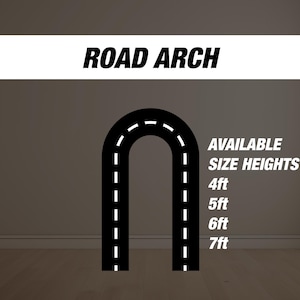 Road Arch Backdrop With Stands. Two Fast 2 Curious Retro Car, Road ...