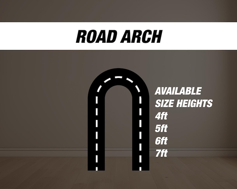 Road Arch Backdrop With Stands. Two Fast 2 Curious Retro Car, Road ...