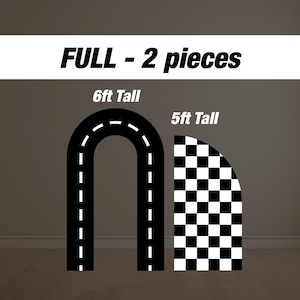 Road Arch Backdrop With Stands. Two Fast 2 Curious Retro Car, Road ...