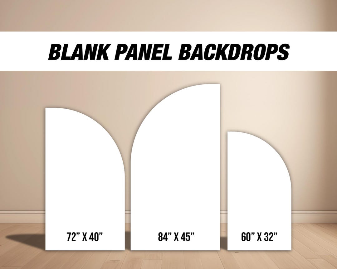 Blank Panel Backdrop Half Arch Pastel Backdrops With Stands Half Arch ...