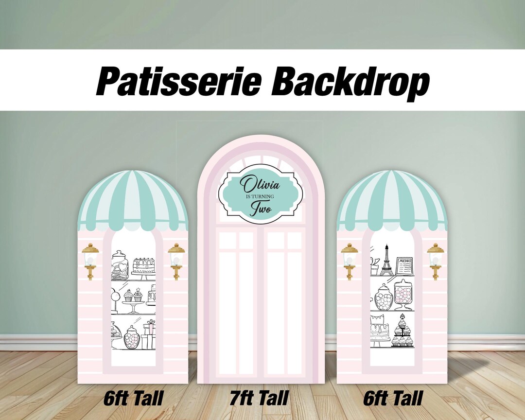 Patisserie Backdrop Cafe Party, Paris French Bakery, Prop Standee ...