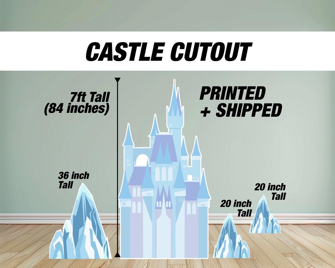 Frozen Castle Cutout Decoration Party Props Centerpieces, Iceberg, Ice ...