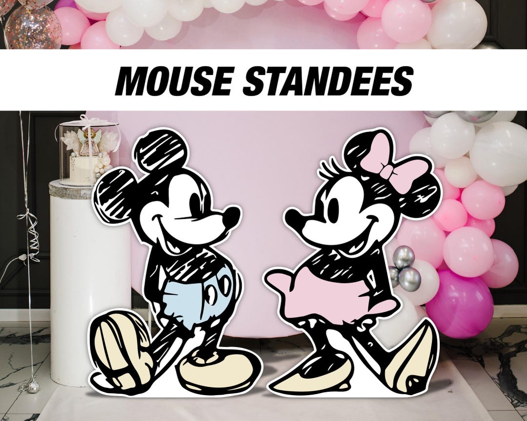 Sketch Mouse Cutout Babyshower, Sketch Stand up Prop Standee, Lawn ...