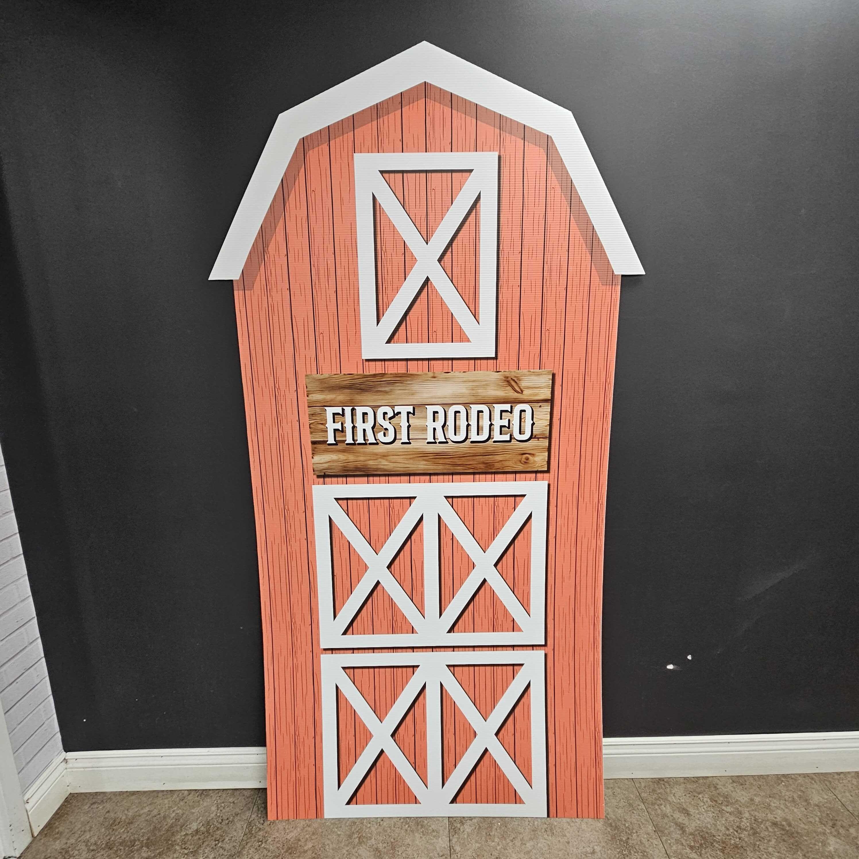 Farm Barn Backdrop Panel Pastel Farm Panel Standee, Farm Themed Party ...