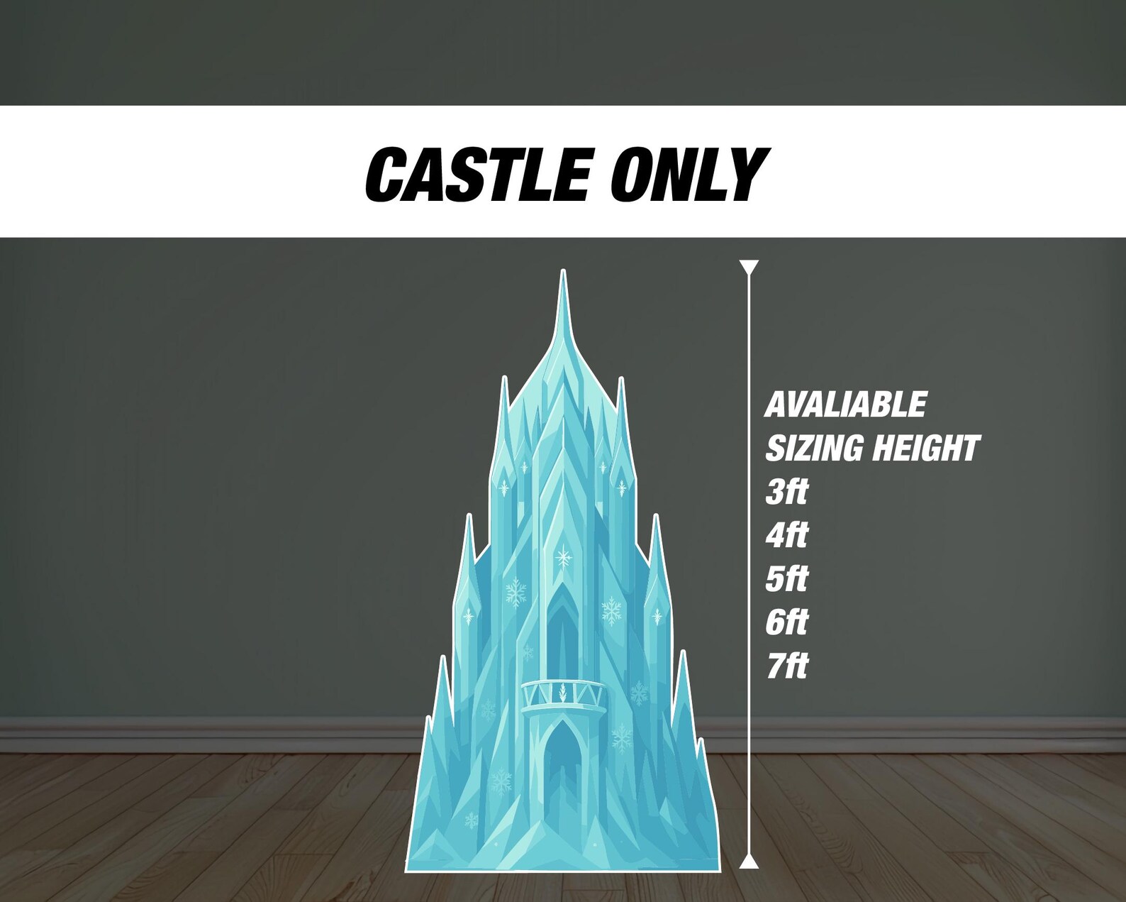 Frozen Castle Cutout Decoration Party Props Centerpieces, Iceberg, Ice ...