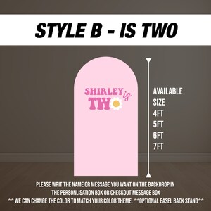 TWO Groovy Arch Backdrop With Stands, Groovy One Birthday Party, Daisy ...