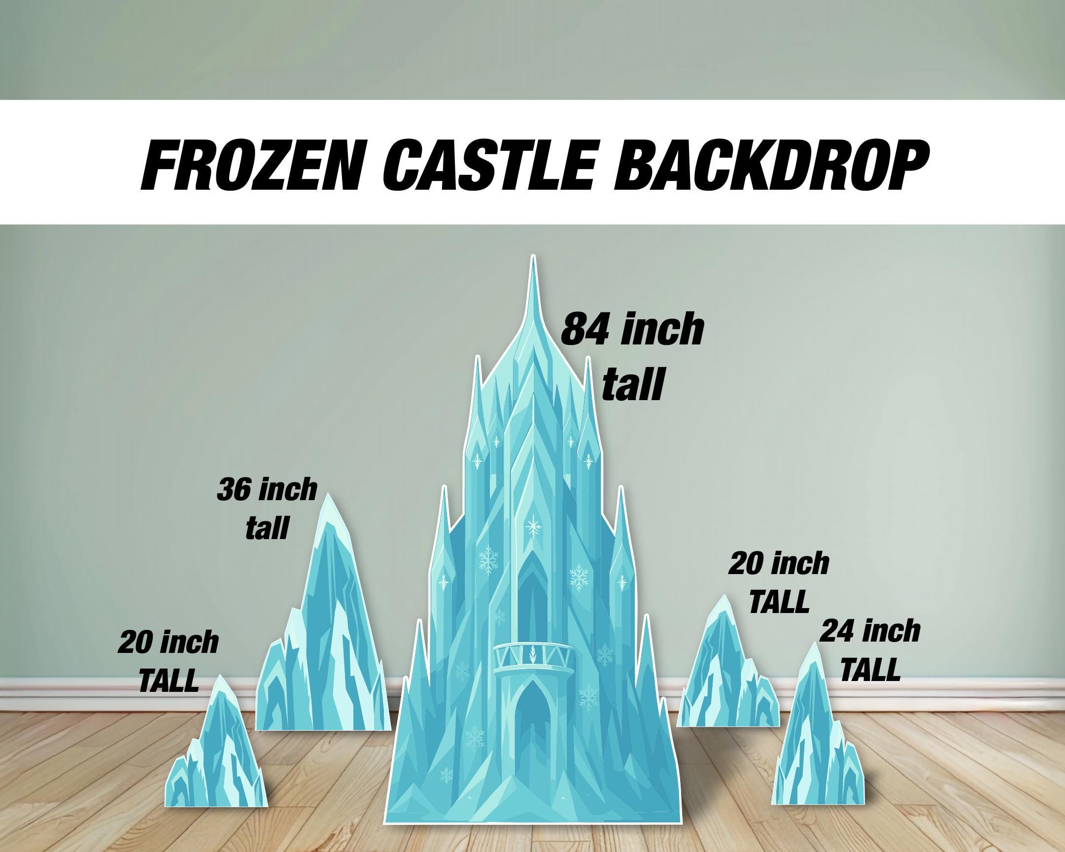 Frozen Castle Cutout Decoration Party Props Centerpieces, Iceberg, Ice ...
