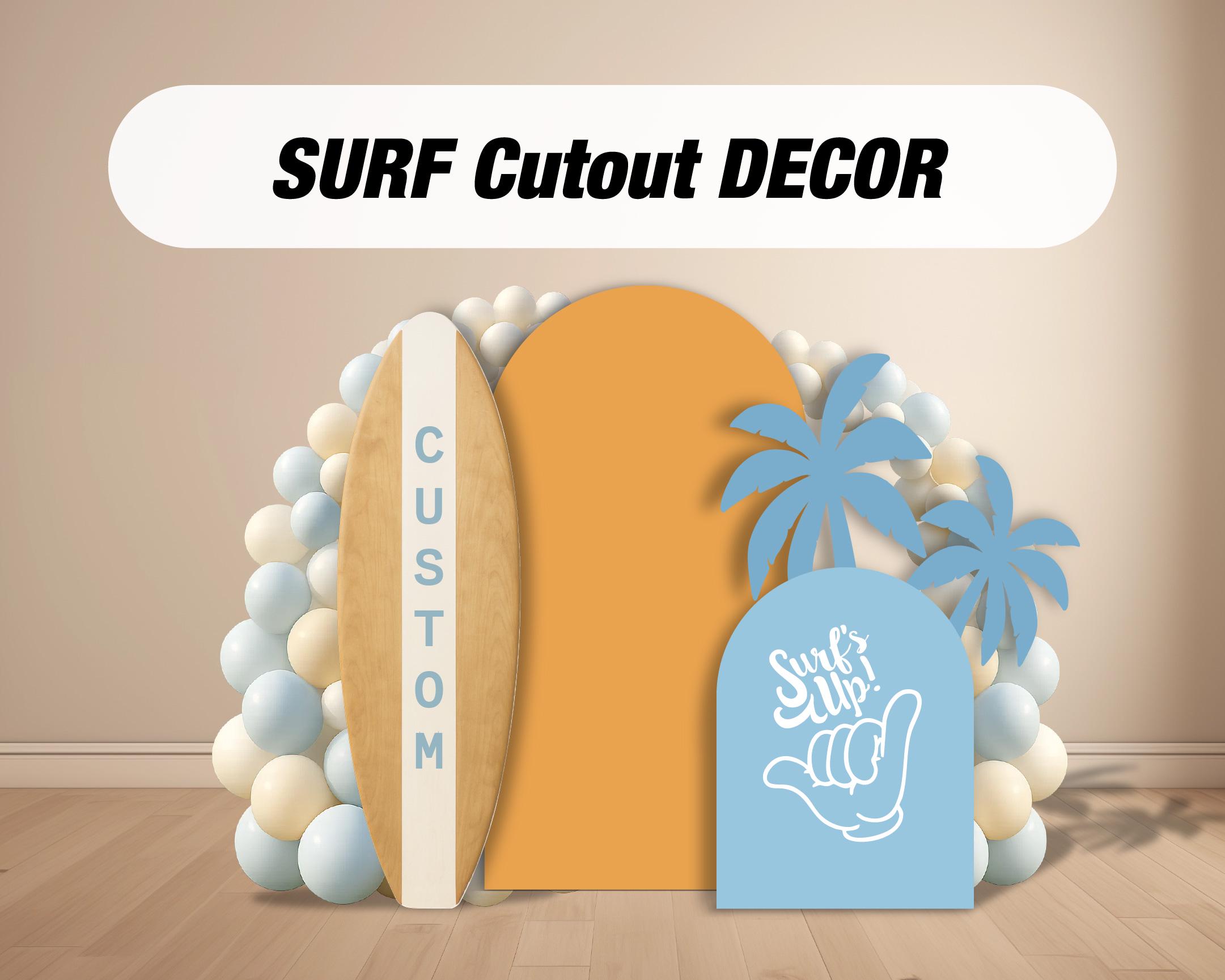 The Big One Surfer Cutout Decor, Props Beach Party Surf Party Themed ...