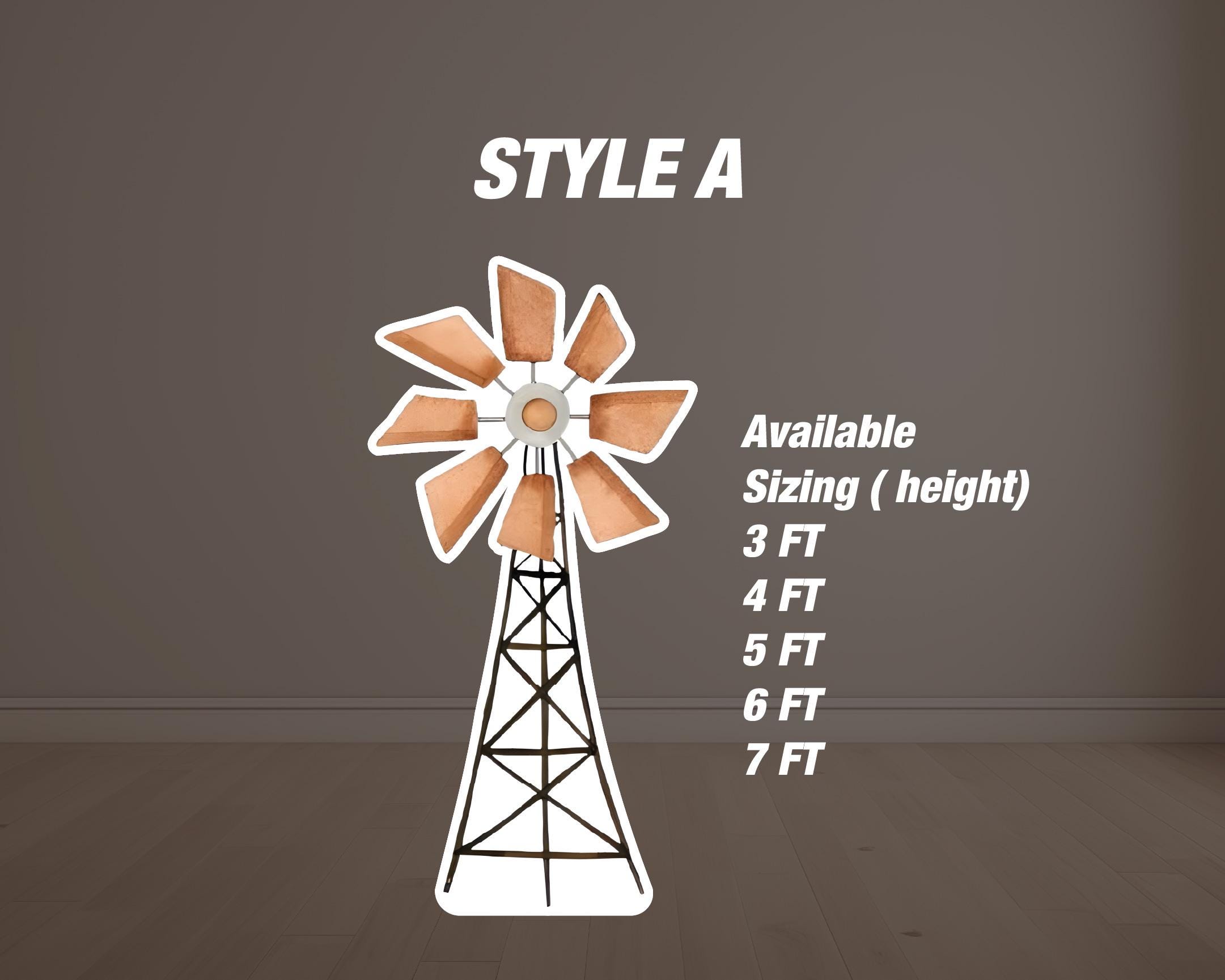 Windmill Farmhouse Backdrop Wild Mill Backdrop Farm Panel Standee, Farm ...
