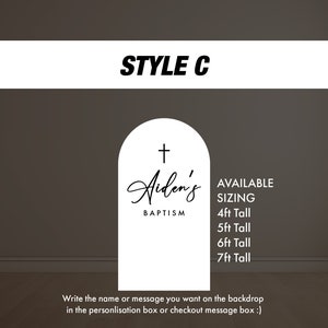 God Bless Arch Backdrop Christening Baptism Arch Backdrop, With Stands ...