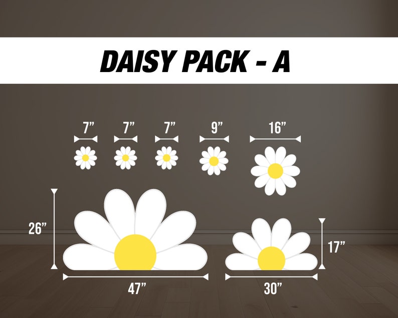 Daisy Large Cutouts Groovy Daisy Cutouts Centerpieces Daisy Stands ...