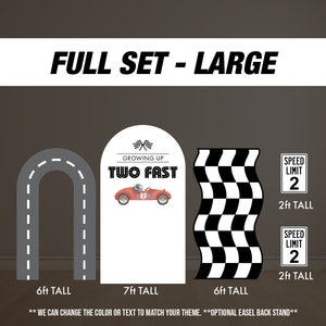 Two Fast Backdrop Birthday With Stands. 2 Fast 2 Curious Retro Car ...