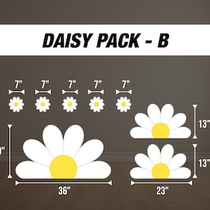Daisy Large Cutouts Groovy Daisy Cutouts Centerpieces Daisy Stands ...
