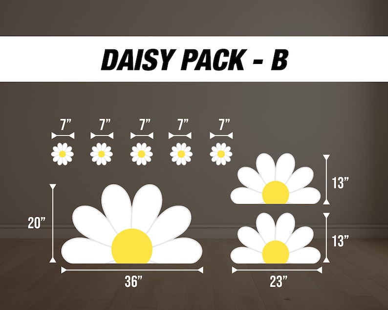 Daisy Large Cutouts Groovy Daisy Cutouts Centerpieces Daisy Stands ...