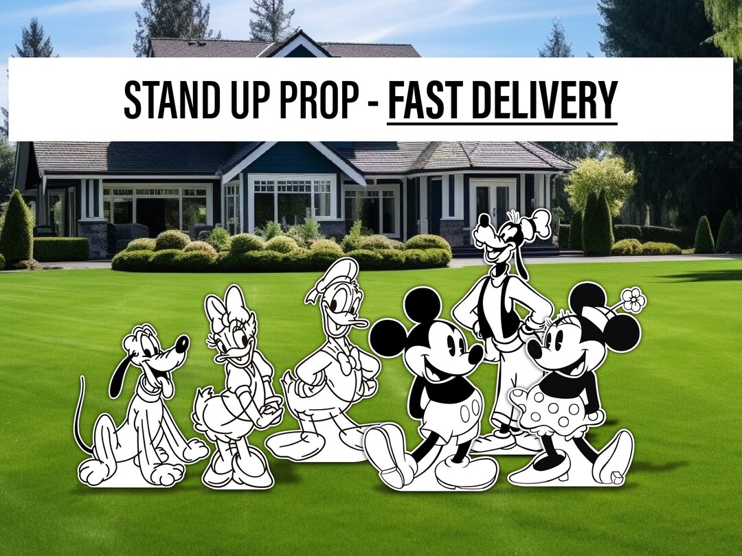 Sketch Mouse Cutout Babyshower, Sketch Stand up Prop Standee, Lawn ...