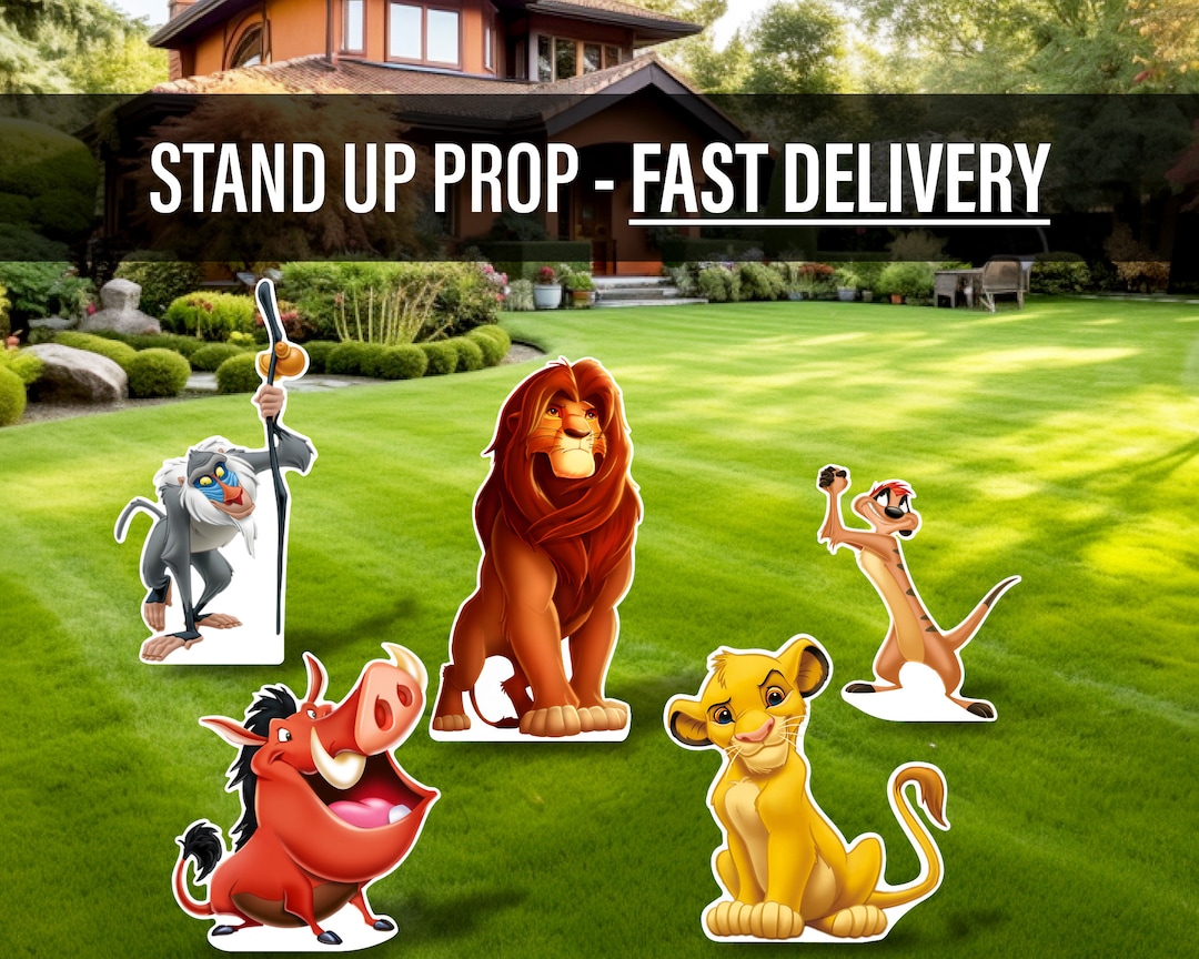 Lion King Cutouts Lion King Decoration, Lawn Signs, Centerpieces ...