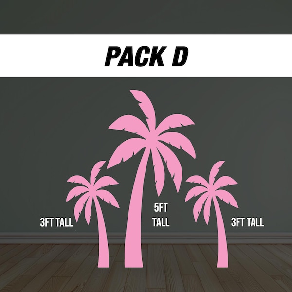 Pink Palm Trees - Etsy