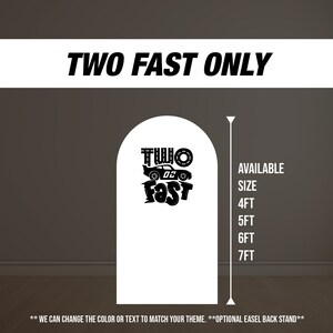 Two Fast Backdrop Birthday With Stands. 2 Fast 2 Curious Retro Car ...