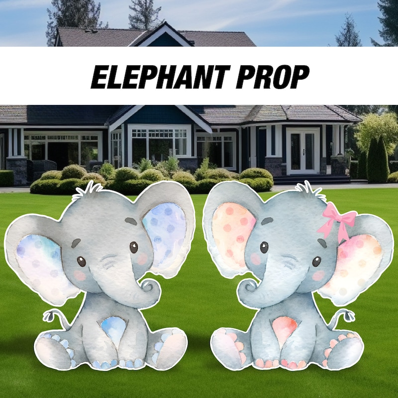 Elephant Cut Outs - Etsy