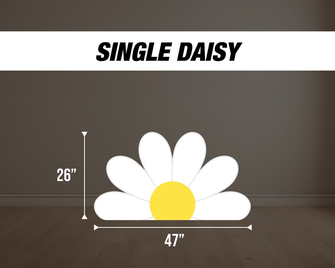Daisy Large Cutouts Groovy Daisy Cutouts Centerpieces Daisy Stands ...
