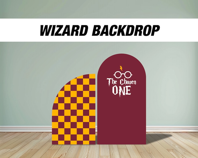The Chosen One Backdrop Birthday With Stands. Wizard Birthday, the ...