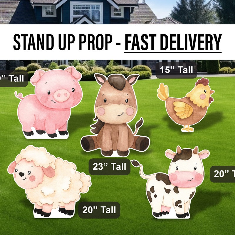 Animal and Barn Cut Out - Etsy