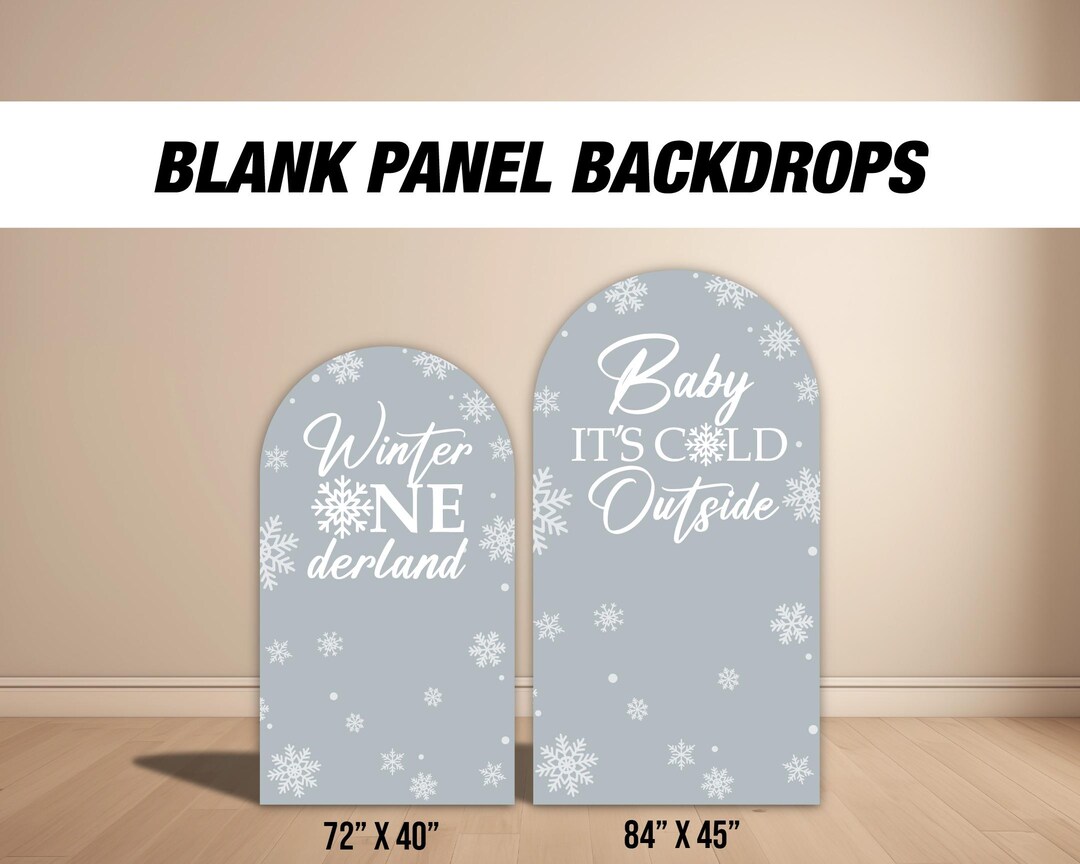 Winter Onederland Backdrop Arch Birthday Board Backdrop, Wonderland ...