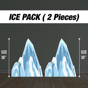 Frozen Castle Cutout Decoration Party Props Centerpieces, Iceberg, Ice ...