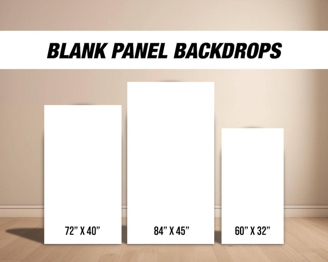 Blank Panel RECTANGLE Backdrop Pastel Backdrops With Stands, NOT Fabric ...