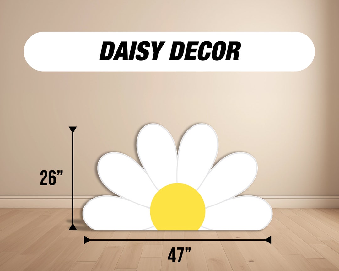 Daisy Large Cutouts Groovy Daisy Cutouts Centerpieces Daisy Stands ...