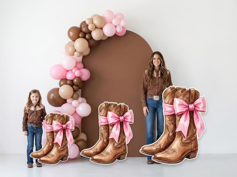 Cowgirl Cutouts Cowgirl Decor Props Party Disco Cowgirl Pink Cow Girl ...