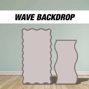 Wave Backdrop Groovy Backdrop, With Stands, Birthday Party Decor, First ...
