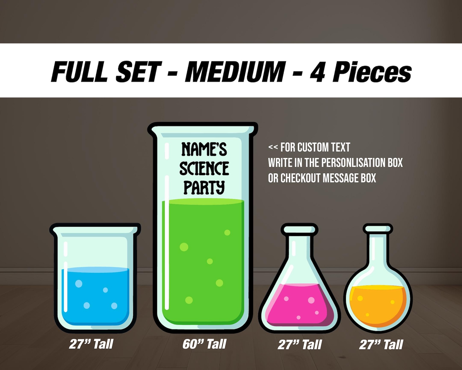 Science Lab Party Backdrop Props Mad Scientist Party Decorations STEM ...
