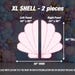 Pink Backdrop Clam Shell Mermaid Cutout Sea Shell Birthday Under the ...