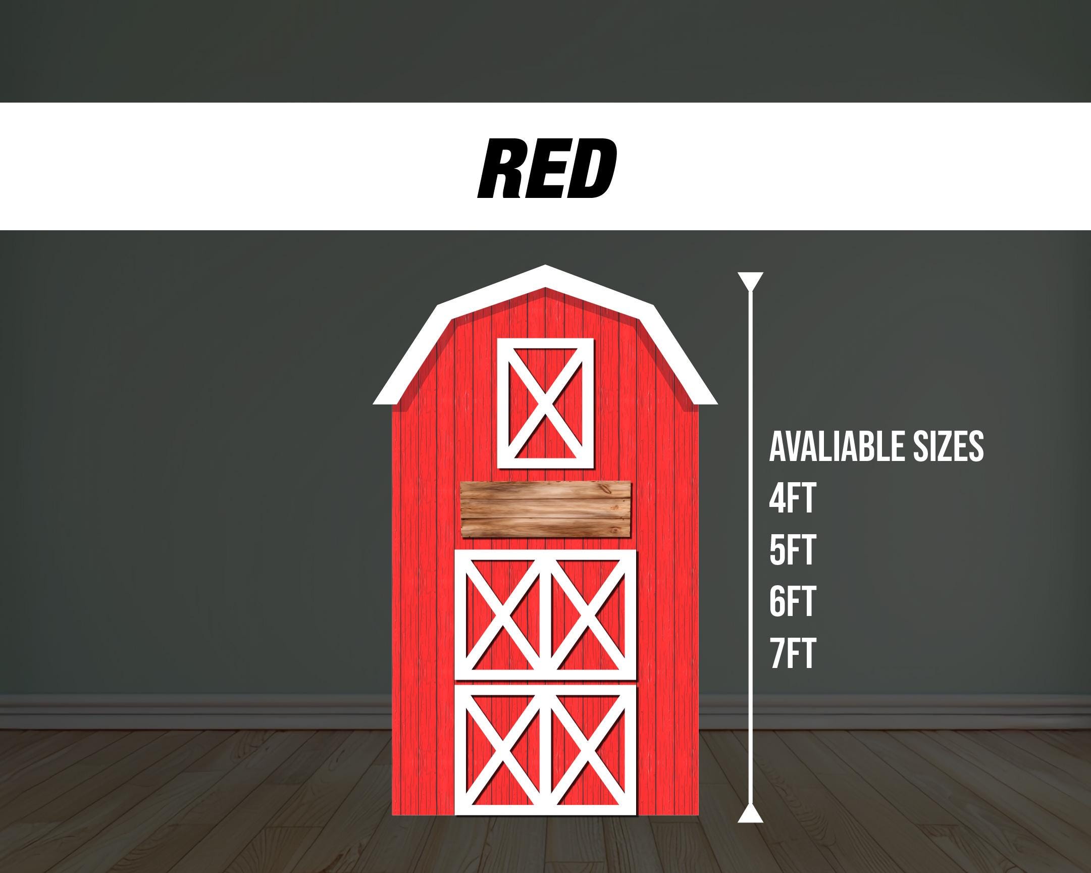 Farm Barn Backdrop Panel Pastel Farm Panel Standee, Farm Themed Party ...