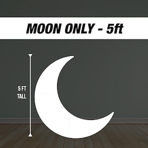 Moon Backdrop Moon Cutout Decorations, Outerspace Themed Birthday Moon ...
