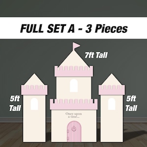 Pastel Castle Cutout Princess Castle, Pink Blue Castle, Lawn Signs ...