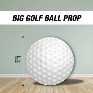 Big Golf Ball Prop Golf Themed Panel Backdrop With Stands, Golf Props ...